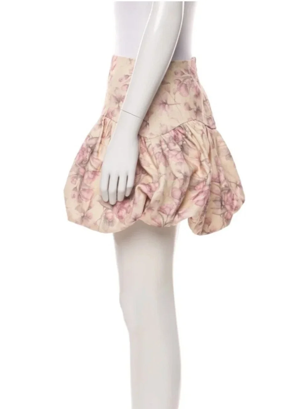 AKIRA | Skirts | Akira Pink Floral Bubble Hem Mini Skirt | Poshmark